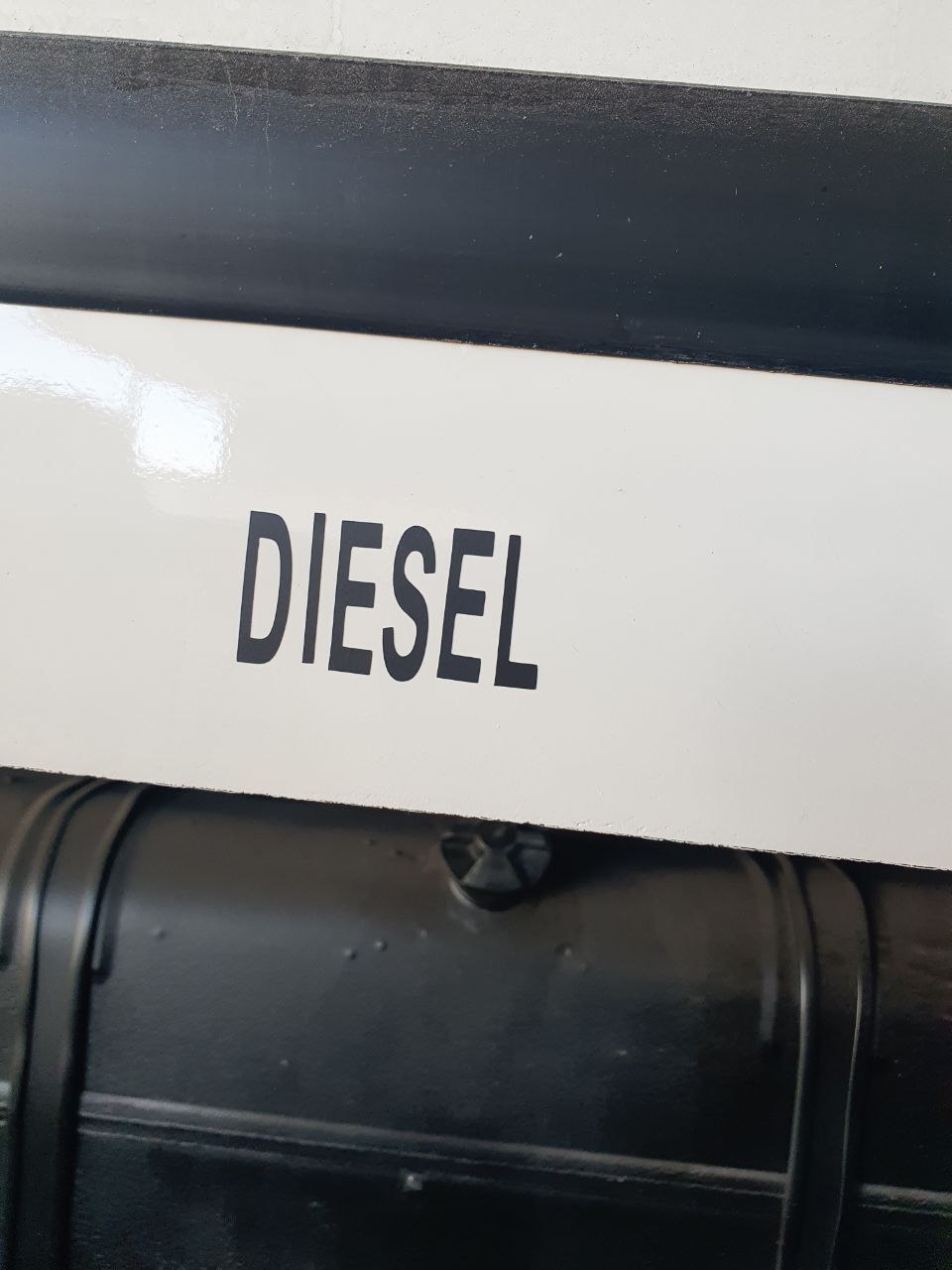 Diesel signage at truck